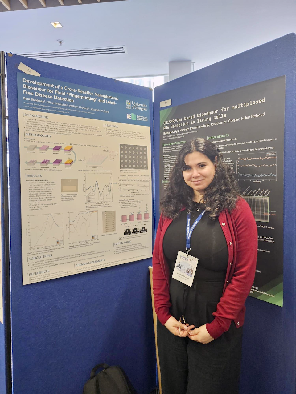 Sara wins poster prize – AW Clark Research